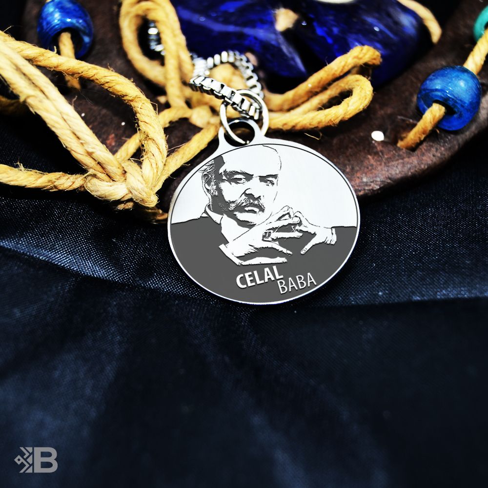 Kişiye Özel Gümüş Hediyelik İçerde Dizisi Celal Baba Çelik Kolye ...